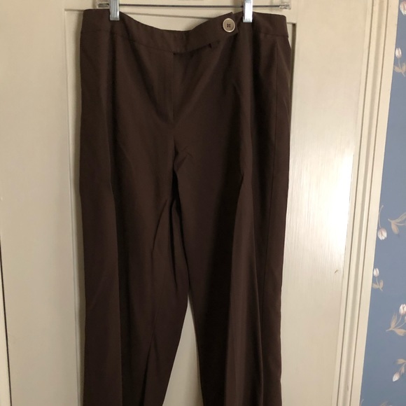 Anne Klein | Pants & Jumpsuits | Anne Klein Brown Straight Leg Pants ...
